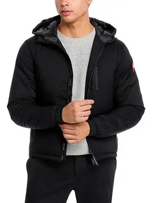 Canada Goose Lodge Packable Hooded Down Jacket - Black