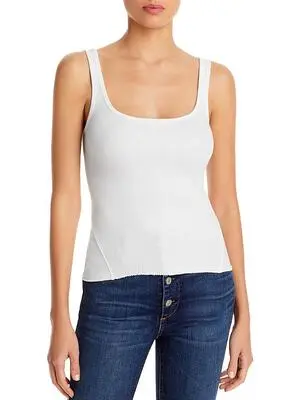 Rag & Bone Essential Ribbed Tank Top - White