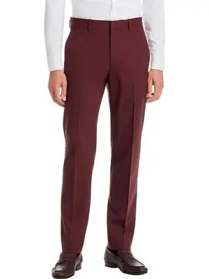Theory Mayer Wool Tailored Slim Fit Suit Pants - Deep Auburn