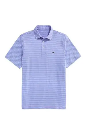 Vineyard Vines Bradley Striped Sankaty Polo Shirt - Lilac
