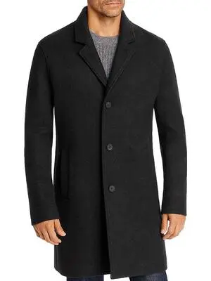 Cole Haan Single-Breasted Top Coat Black