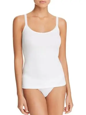 ON GOSSAMER On Gossamer Cabana Cotton Blend Camisole White