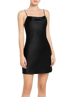 Alice + Olivia Harmony Mini Slip Dress - Black