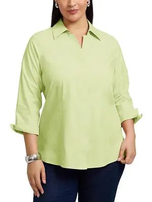 Foxcroft Taylor Blouse Pistachio