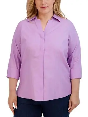Foxcroft Taylor Blouse Soft Violet
