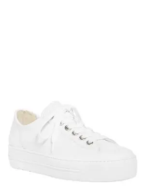 Paul Green Bixby Low Top Sneakers - White Leather