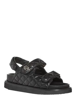 Kurt Geiger Orson Slingback Sandals - Black Leather