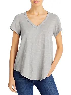 Wilt Shrunken V-Neck Tee Cement