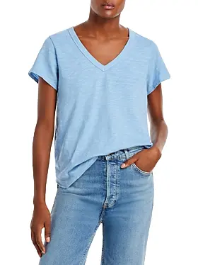 Wilt Shrunken V-Neck Tee Cloudy