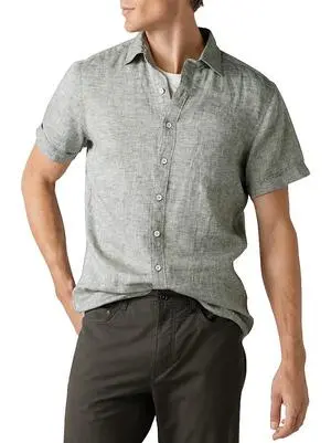 Rodd & Gunn RODD & GUNN Ellerslie Linen Textured Classic Fit Button-Up Shirt Sage