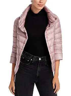 Herno Herno Sofia Iconico Cropped Down Puffer Coat Rose