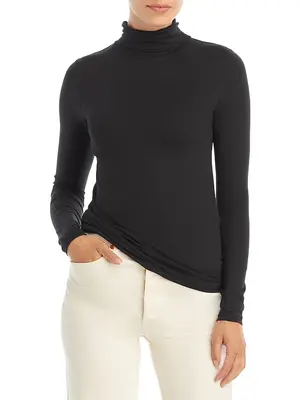 Majestic Filatures Soft Touch Long Sleeve Turtleneck Marine