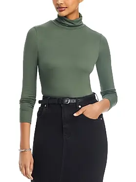 Majestic Filatures Soft Touch Long Sleeve Turtleneck Mousse