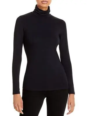Majestic Filatures Soft Touch Long Sleeve Turtleneck Noir
