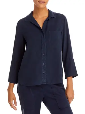Bella Dahl Long Sleeve Button-Down Top Endless Sea
