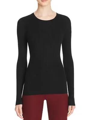 Theory Mirzi B Merino Wool Top - Black