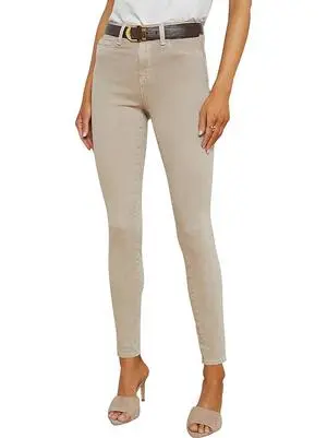 L'Agence Marguerite Mid Rise Skinny Jeans Biscuit