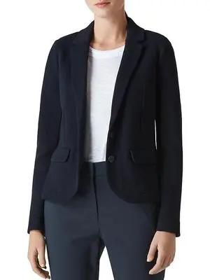 Whistles Slim Jersey Blazer - Navy