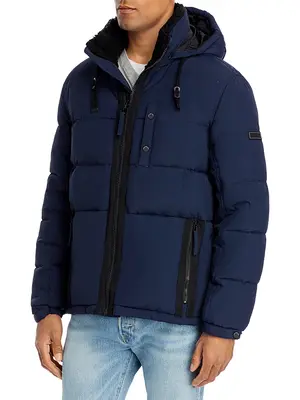 Andrew Marc Marc New York Hubble Puffer Coat Ink