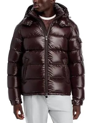 Moncler Moncler Maya Down Puffer Jacket Dark Brown