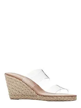 Andre Assous Anfisa Wedge Slide Sandals - Clear