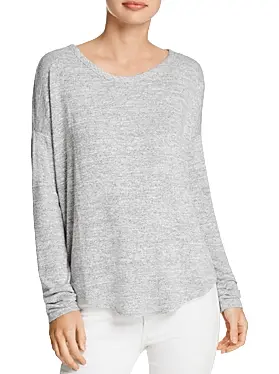 Rag & Bone Rag & Bone Hudson Long-Sleeve Tee Light Gray