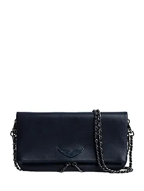 Zadig&Voltaire Rock Leather Shoulder Bag Ink