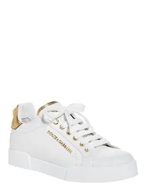 Dolce & Gabbana Low-top Sneakers - White/gold