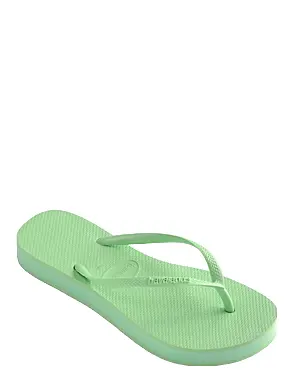 Havaianas Slim Flatform Thong Sandals Hydro Green
