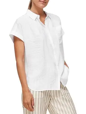 WHISTLES Nicola Textured Shirt