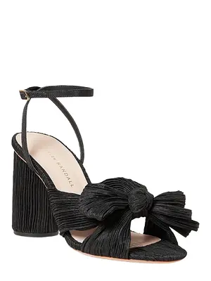 LOEFFLER RANDALL Camellia Bow High-Heel Sandals Black
