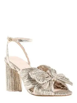LOEFFLER RANDALL Camellia Bow High-heel Sandals - Champagne