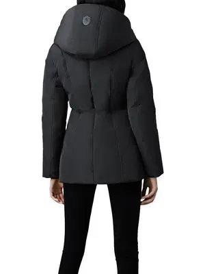 Mackage Mackage Adali Asymmetric Hooded Coat Carbon