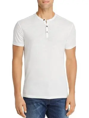 John Varvatos Star Usa Jersey Henley - Salt