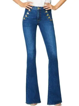 Ramy Brook Helena High-rise Flared Sailor Jeans - Medium Wash