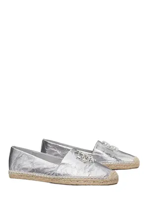 Tory Burch Eleanor Espadrille Silver