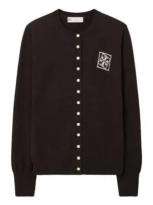 Tory Burch Wool Cardigan - Brown