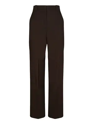 Tory Burch Tory Burch Twill Cargo Pant Dark Mocha
