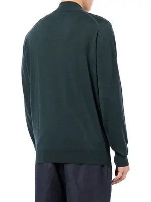 John Smedley Fine-knit Zipped Jumper - Green