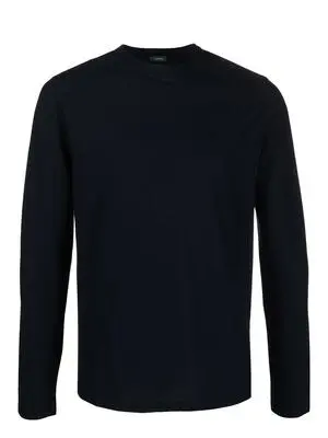 ZANONE Round Neck Long-sleeved Top - Blue