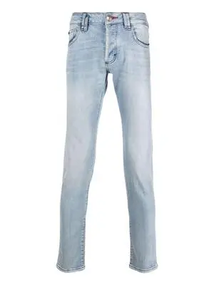 Philipp Plein Logo-plaque Skinny Jeans - Blue