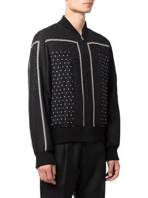 SAINT LAURENT SAINT LAURENT Polka-Dot Bomber Jacket