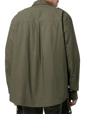 BALMAIN Patch-detail Long-sleeve Shirt
