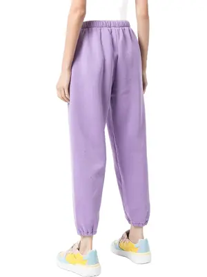 Natasha Zinko Slogan-patch Track Pants - Purple