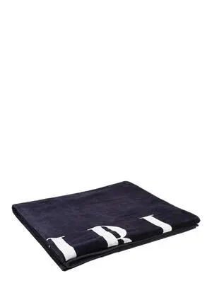 Amiri Logo-print Beach Towel - Blue