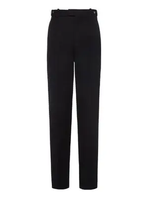 Bottega Veneta Compact Dry Wool Pants - Black