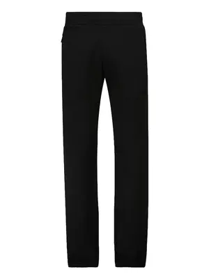 Moncler Brushed Cotton Fleece Sweatpants - Black