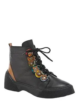 SPRING STEP SHOES Spring Step Yeba Bootie Black Multi
