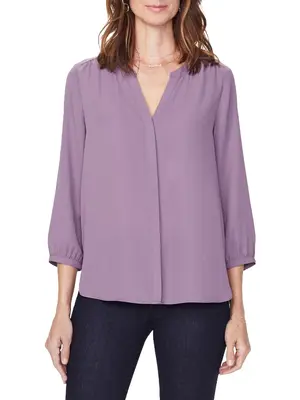NYDJ NYDJ Pintuck Blouse Amethyst