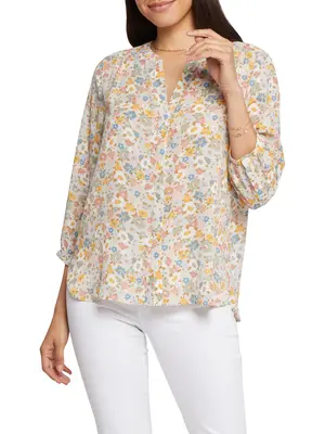 NYDJ NYDJ Pintuck Blouse Angelonia